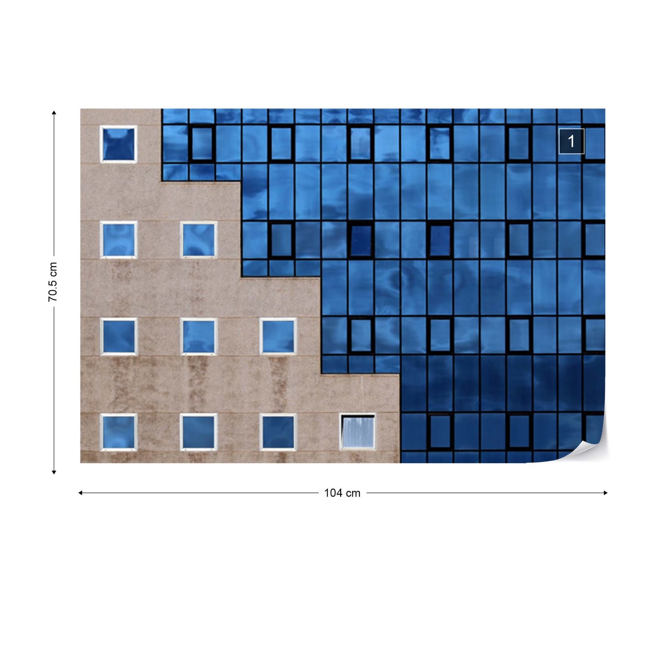 Blue Windows Wall Paper Mural | Buy at EuroPosters