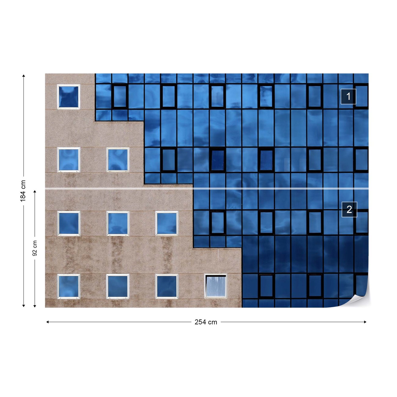 Blue Windows Wall Paper Mural | Buy at EuroPosters