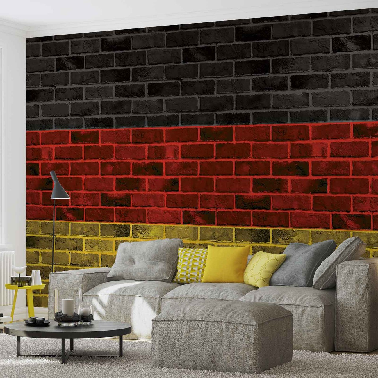 Brick German Flag Wall Paper Mural | Buy at EuroPosters