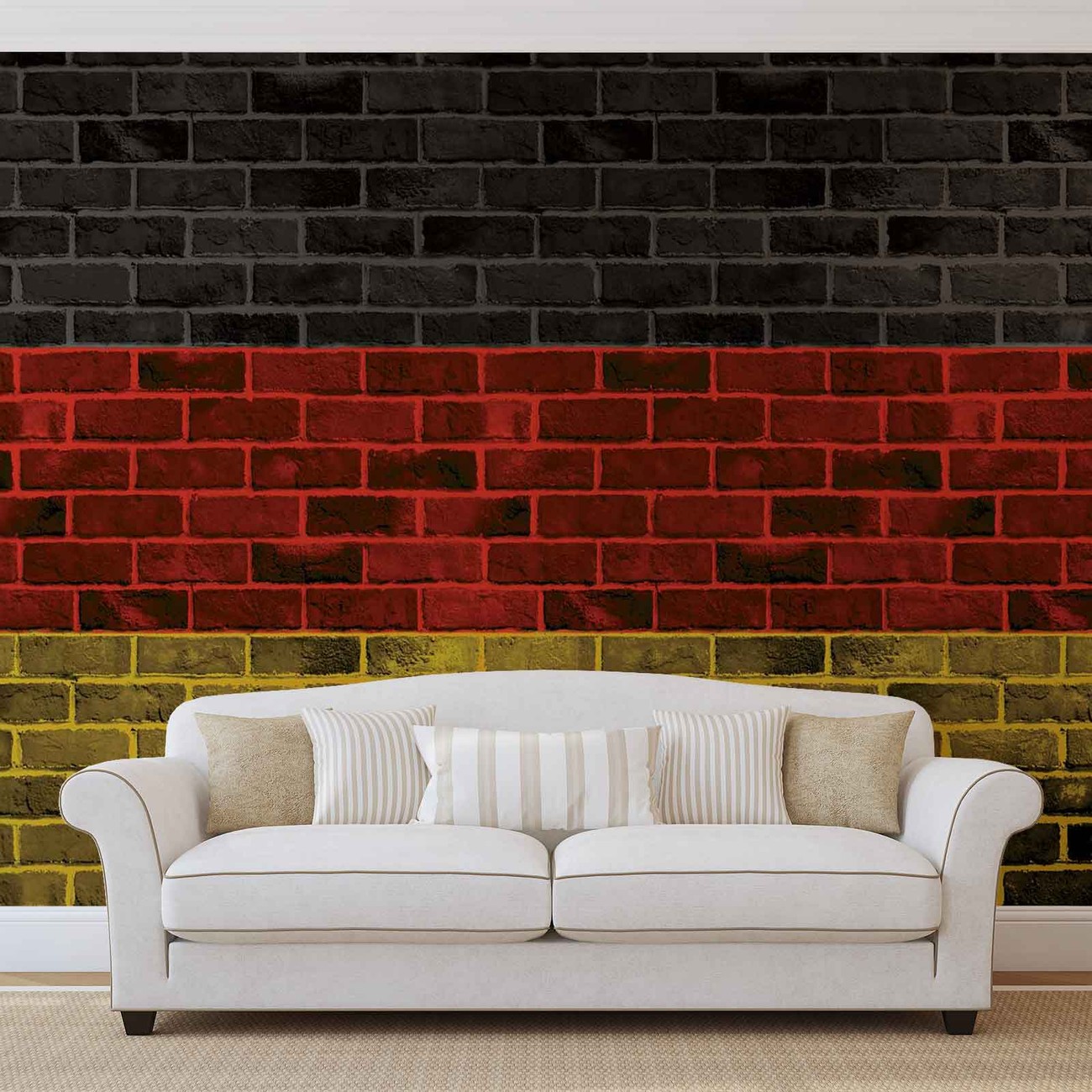 Brick German Flag Wall Paper Mural | Buy at EuroPosters