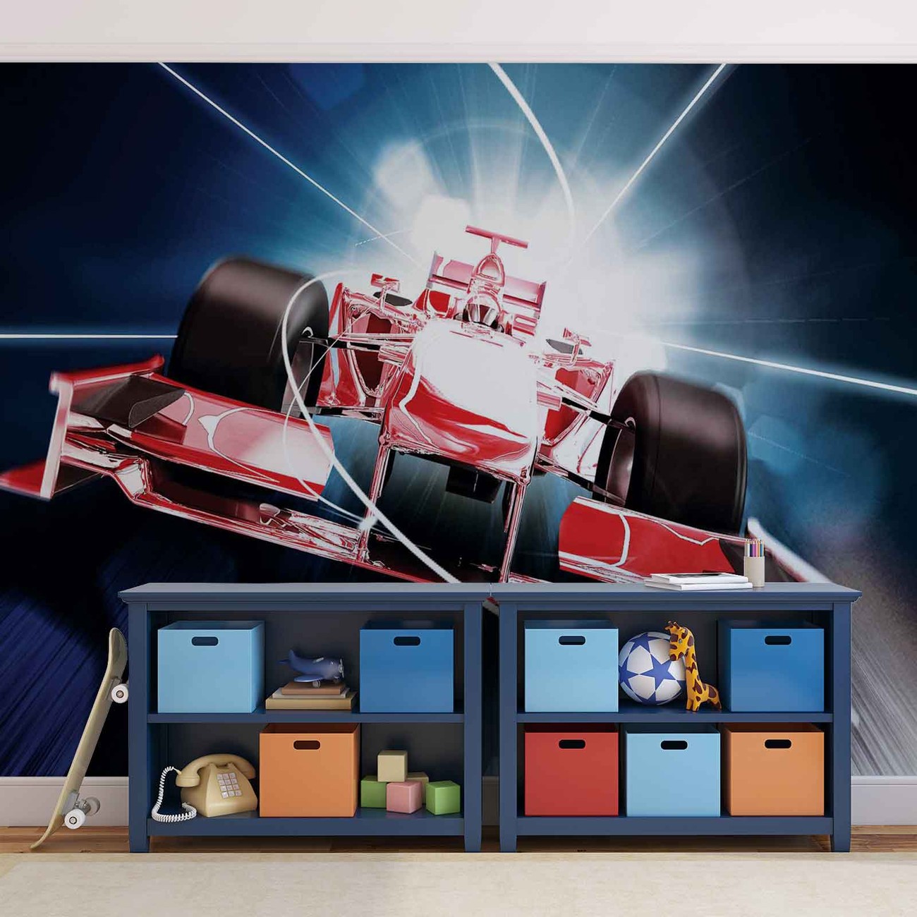 Car Formula 1 Red Wall Paper Mural | Buy at EuroPosters