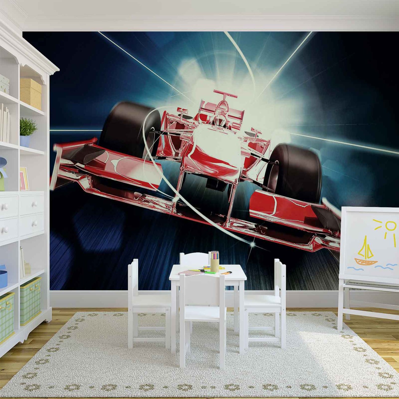 Car Formula 1 Red Wall Paper Mural | Buy at EuroPosters