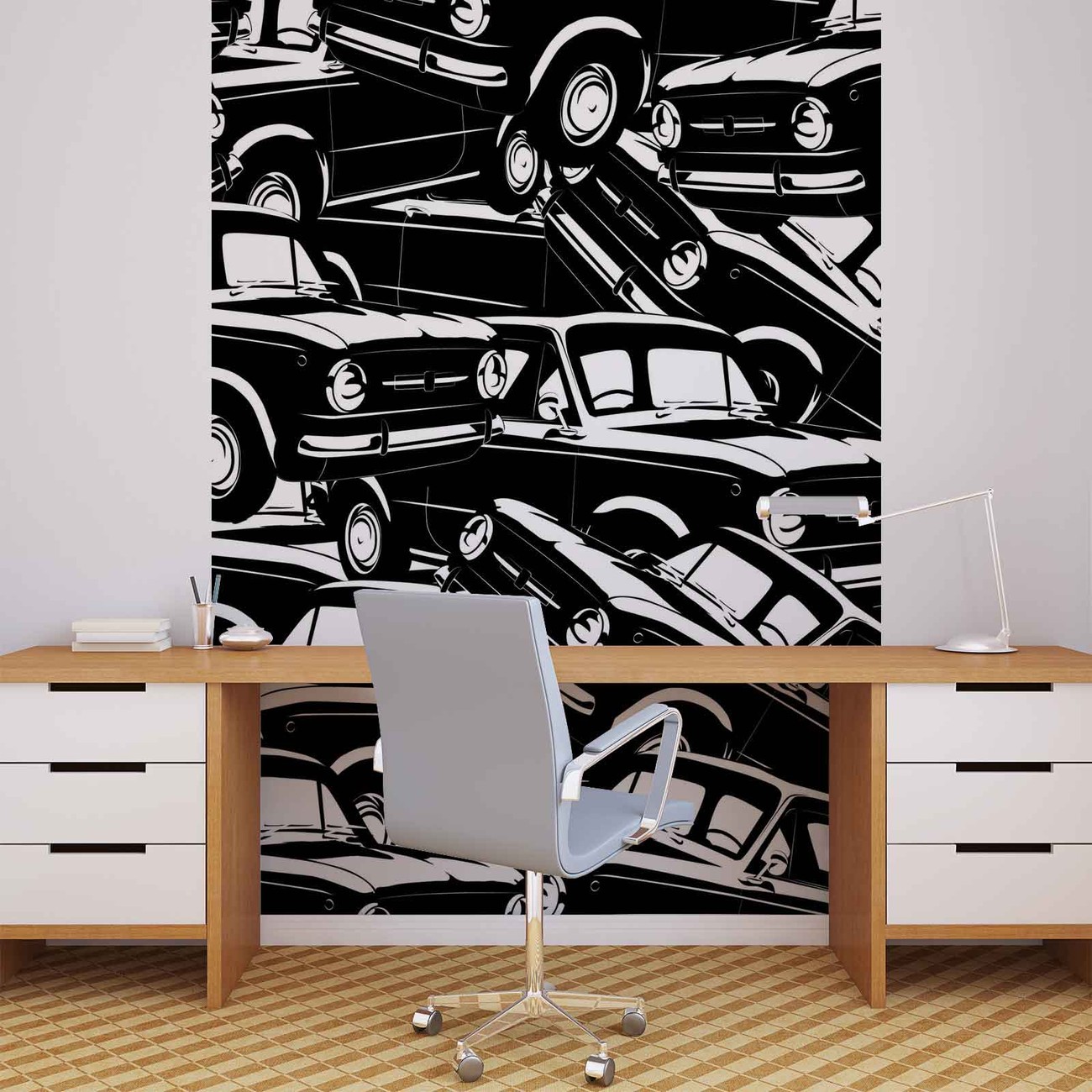 Cars Vintage Wall Paper Mural | Buy at EuroPosters