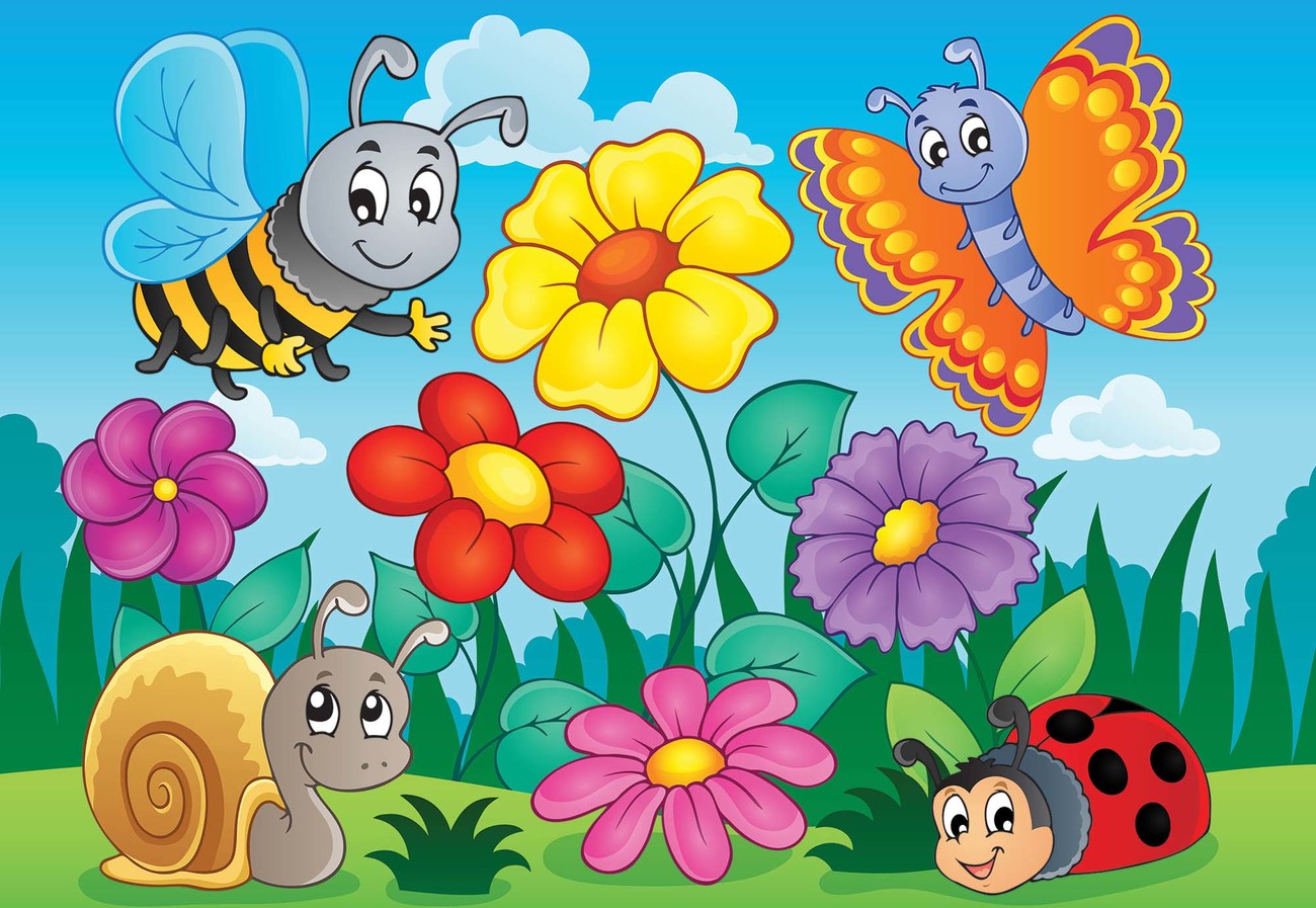 Cartoon Bugs Wall Paper Mural | Buy at EuroPosters