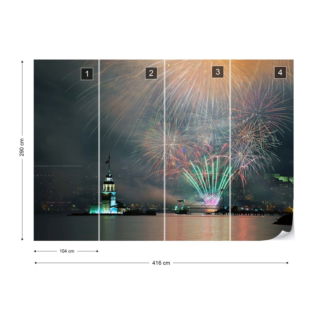 Celebration Night Wall Paper Mural | Buy at EuroPosters
