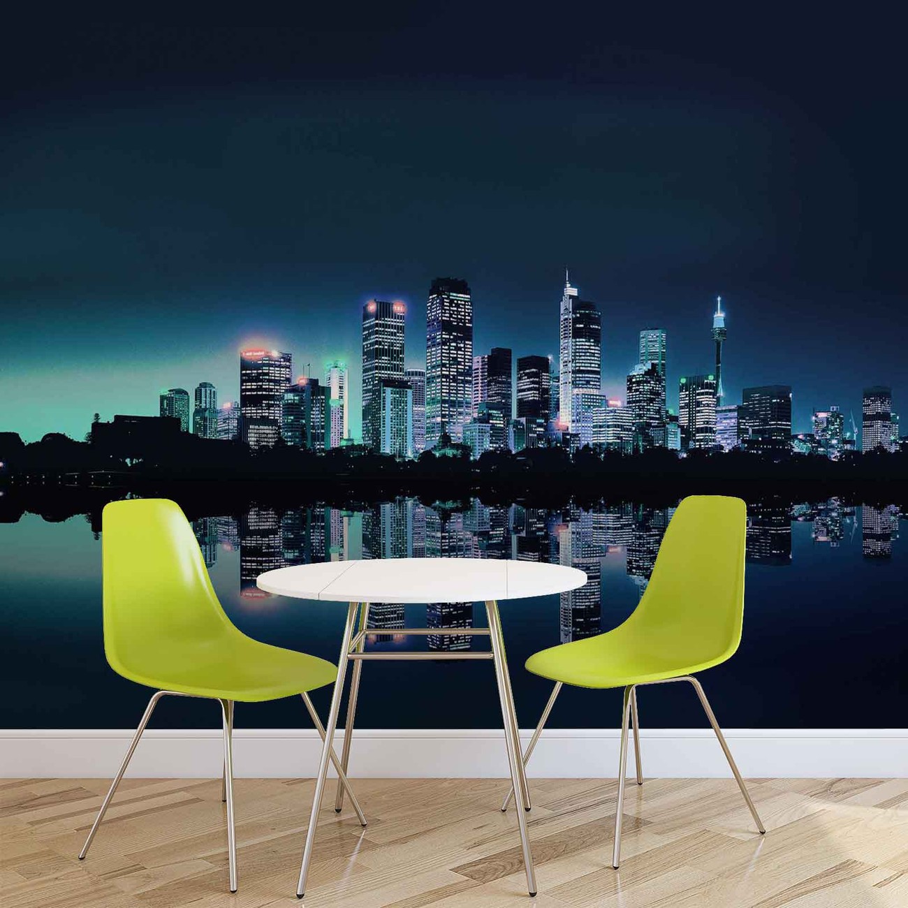 City Skyline Wall Paper Mural | Buy at EuroPosters