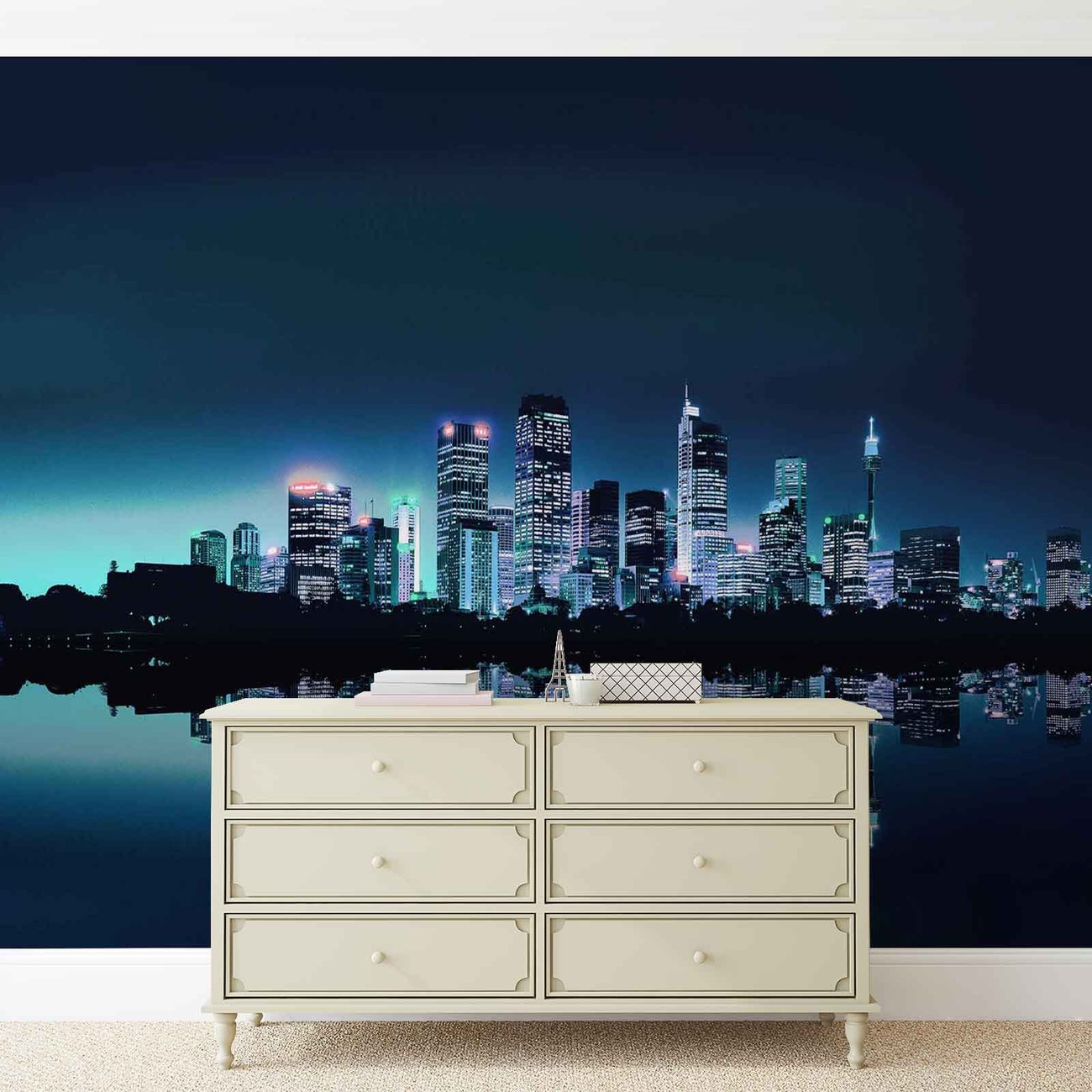 City Skyline Wall Paper Mural | Buy at EuroPosters