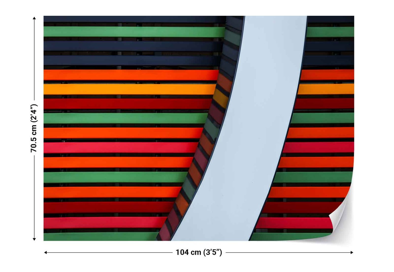 Colour Stripes Wall Paper Mural | Buy at EuroPosters