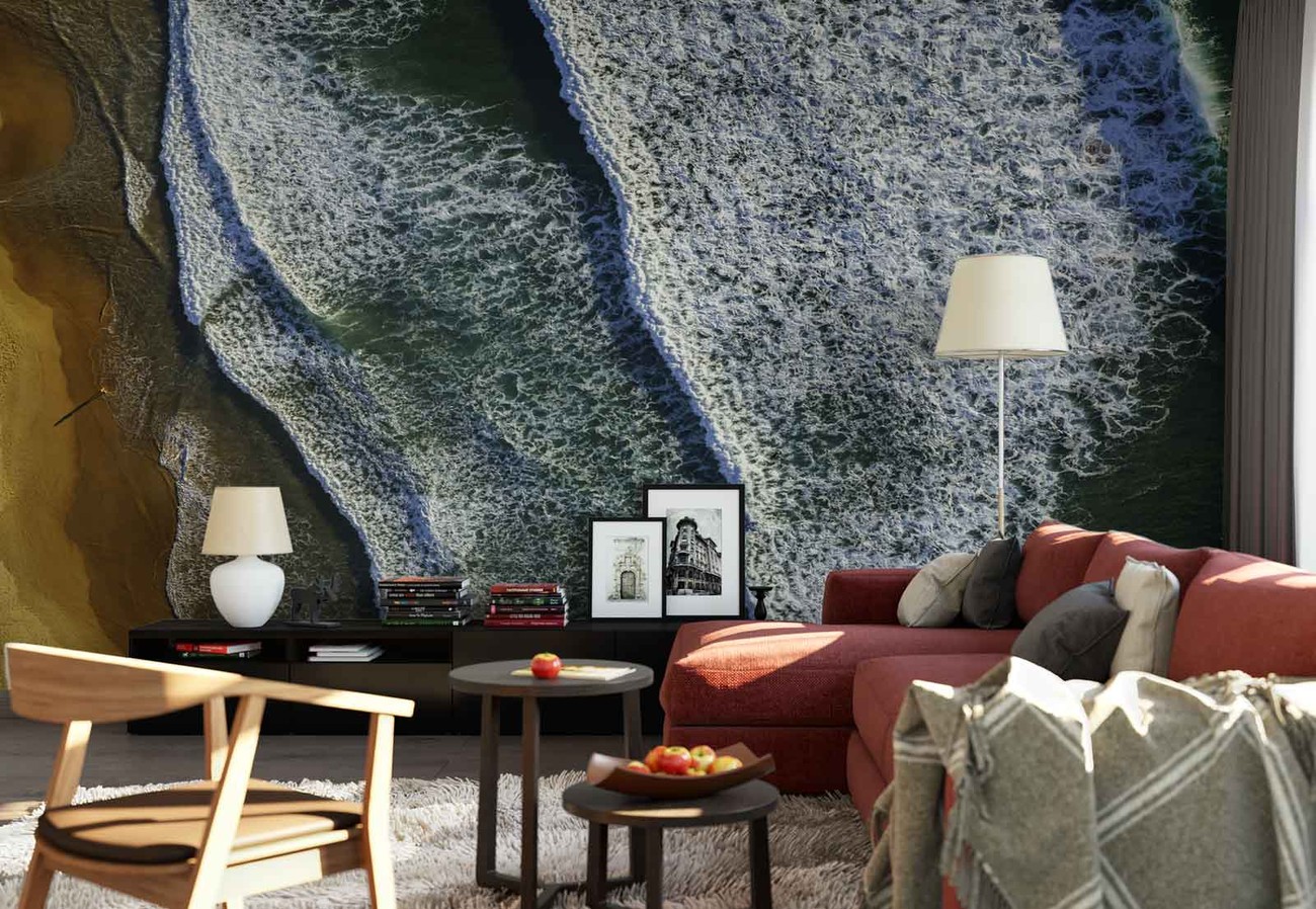 Curl Curl Aerial Wall Paper Mural | Buy at EuroPosters