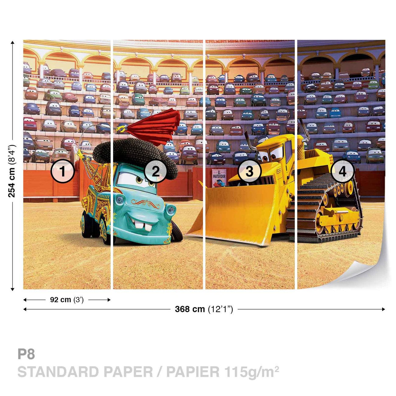 Disney Cars Wall Paper Mural | Buy at EuroPosters