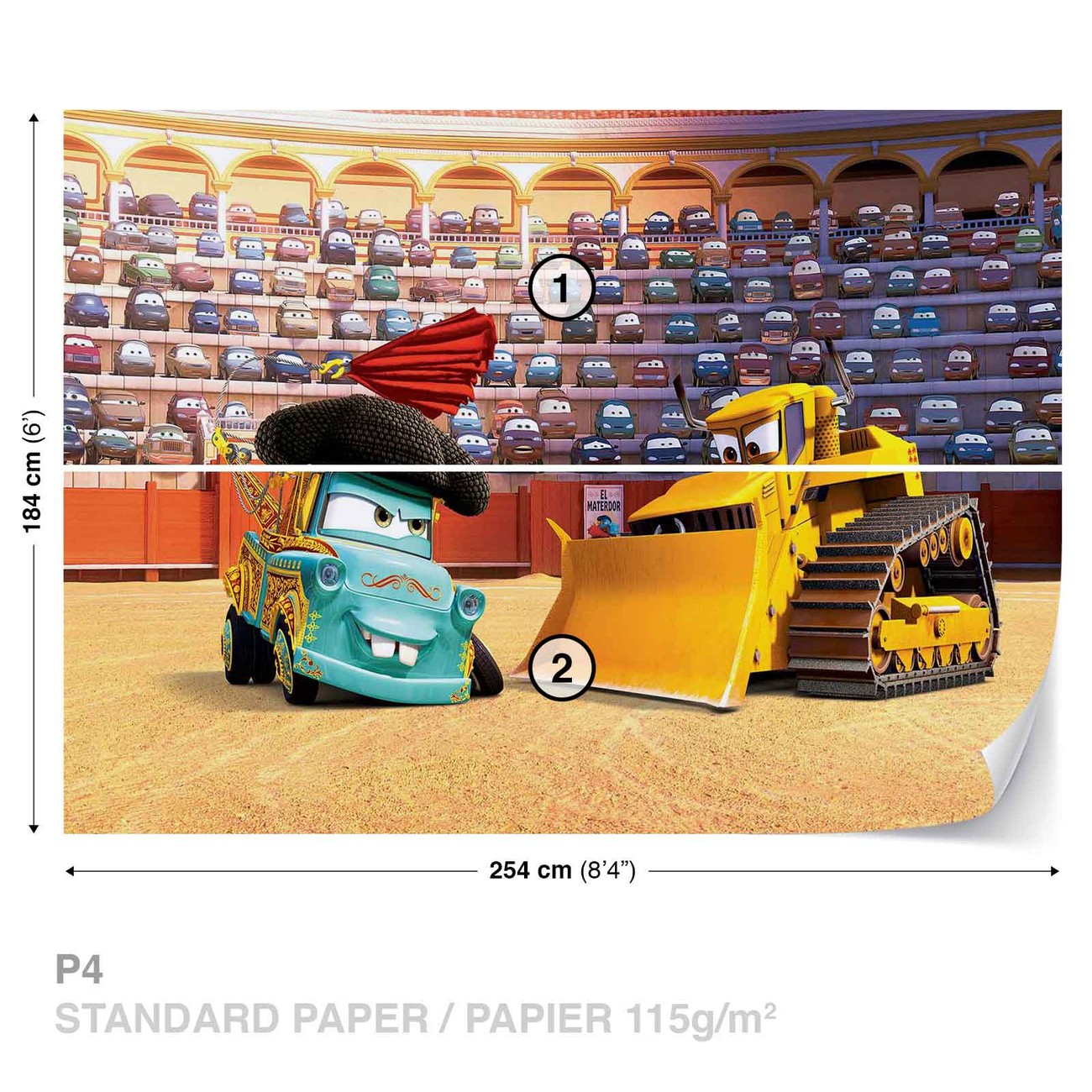 Disney Cars Wall Paper Mural | Buy at EuroPosters