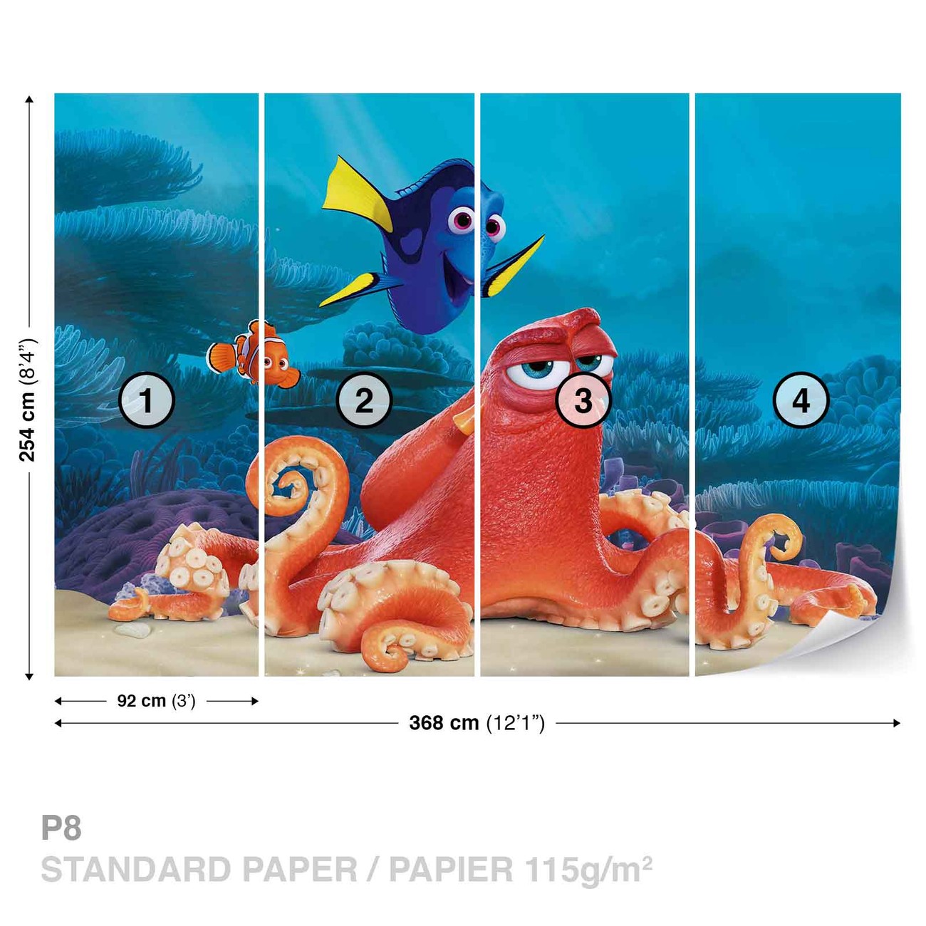 Disney Finding Nemo Dory Wall Paper Mural | Buy at EuroPosters