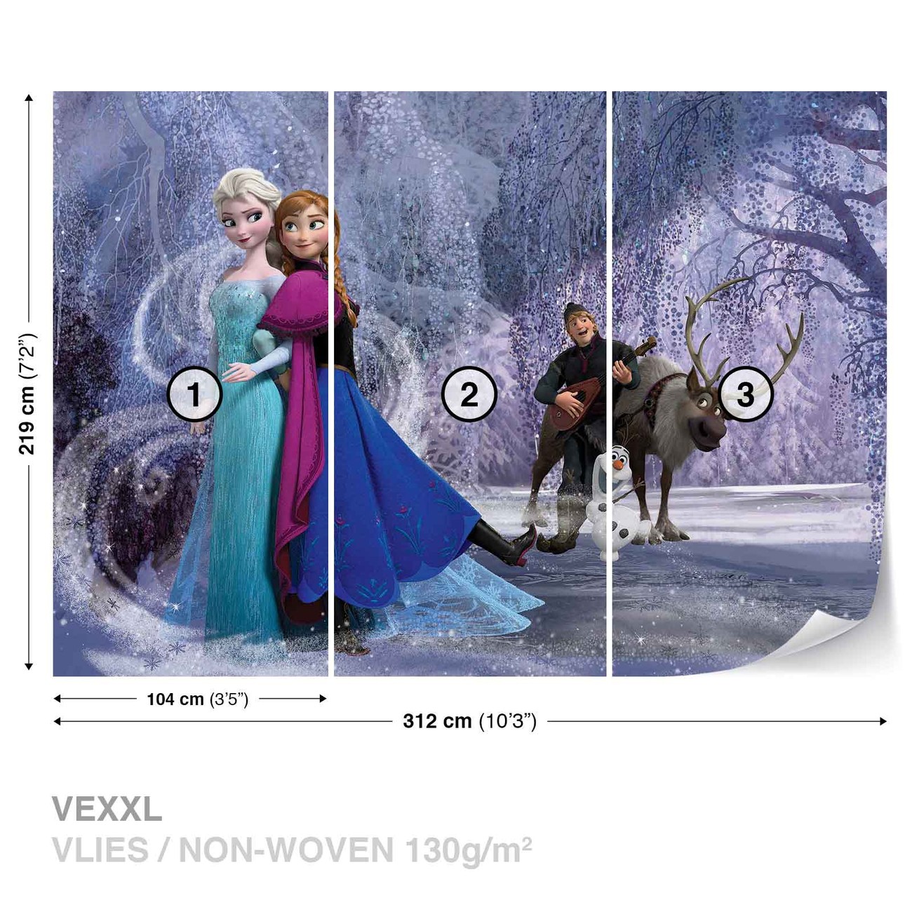 Disney Frozen Elsa Anna Wall Paper Mural | Buy at EuroPosters