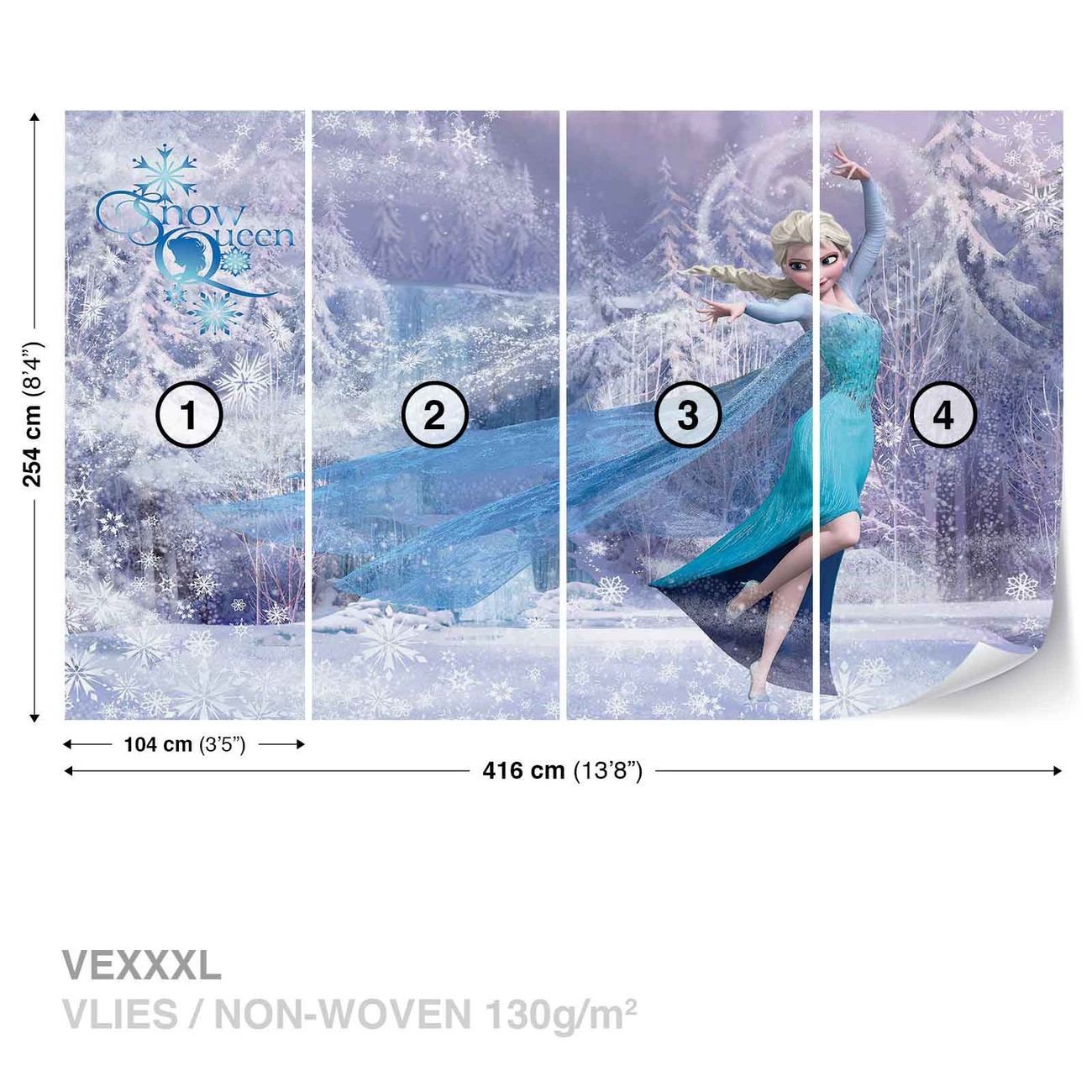 Disney Frozen Elsa Wall Paper Mural | Buy at EuroPosters