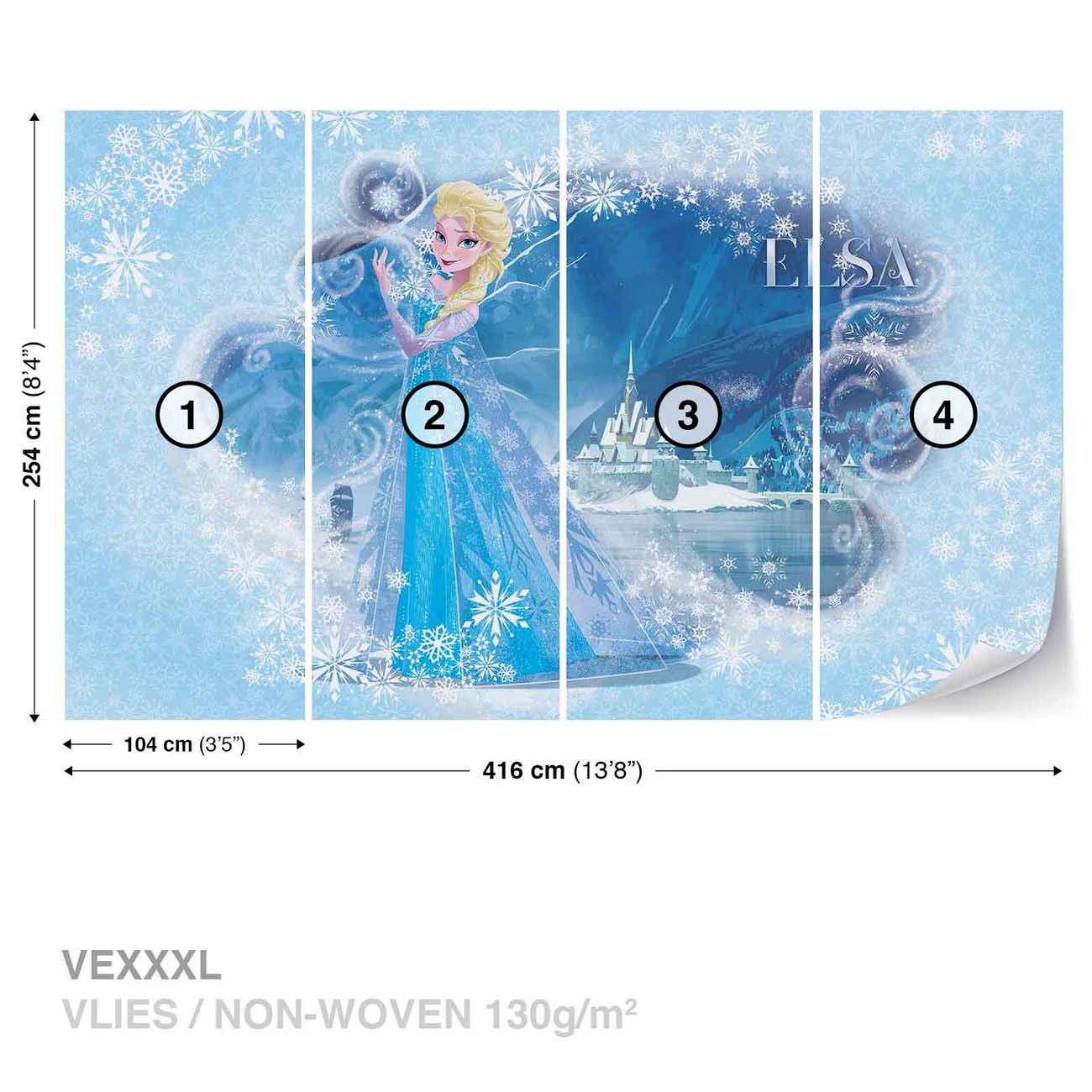 Disney Frozen Elsa Wall Paper Mural | Buy at EuroPosters