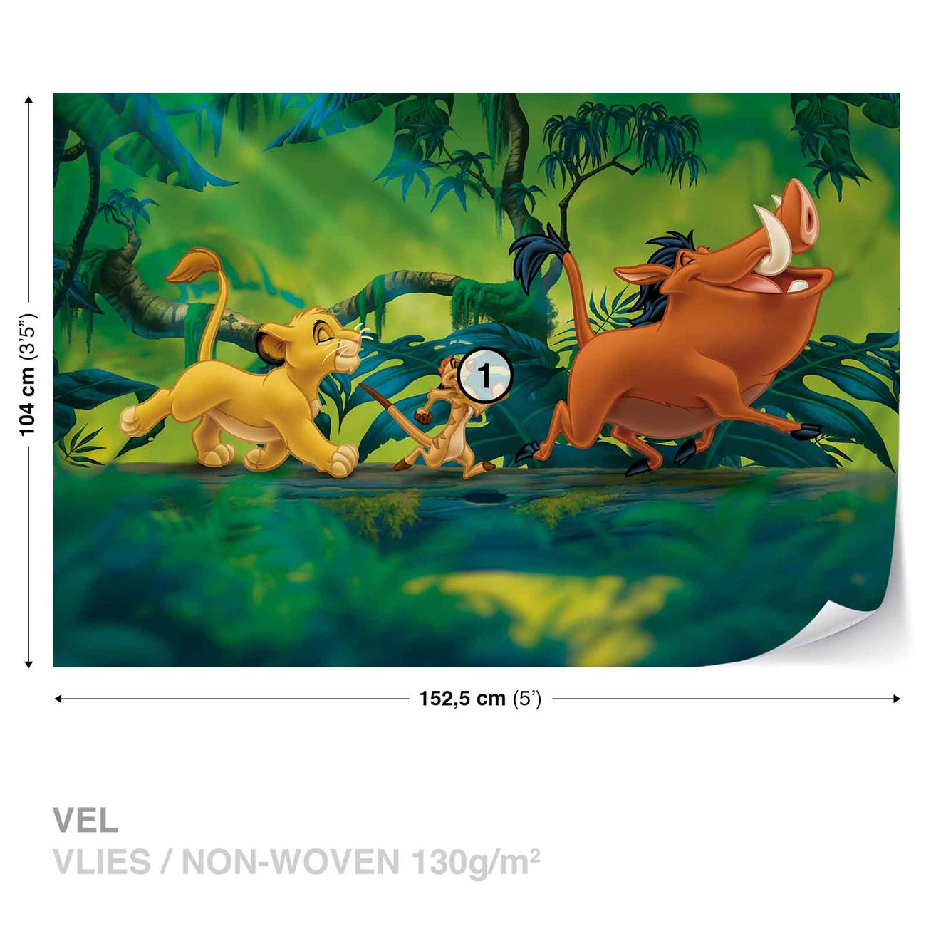 Disney Lion King Pumba Simba Wall Paper Mural | Buy at EuroPosters