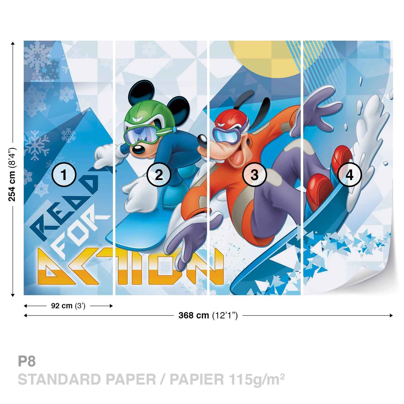 Disney Mickey Mouse Wall Paper Mural | Buy at EuroPosters