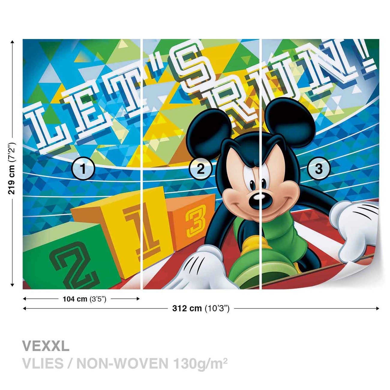 Disney Mickey Mouse Wall Paper Mural | Buy at EuroPosters
