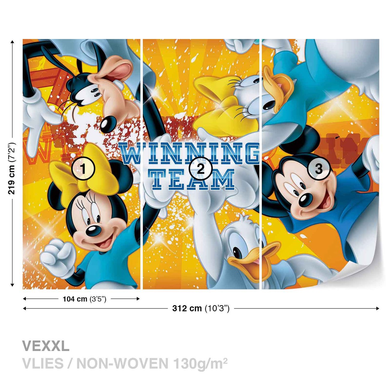 Disney Mickey Mouse Wall Paper Mural | Buy at EuroPosters