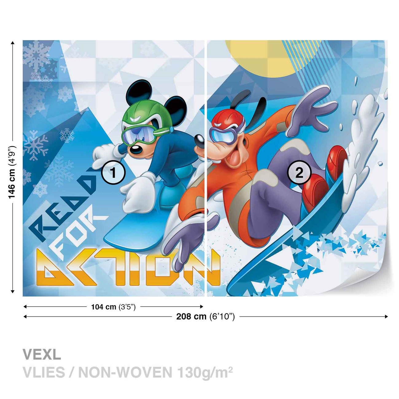 Disney Mickey Mouse Wall Paper Mural | Buy at EuroPosters