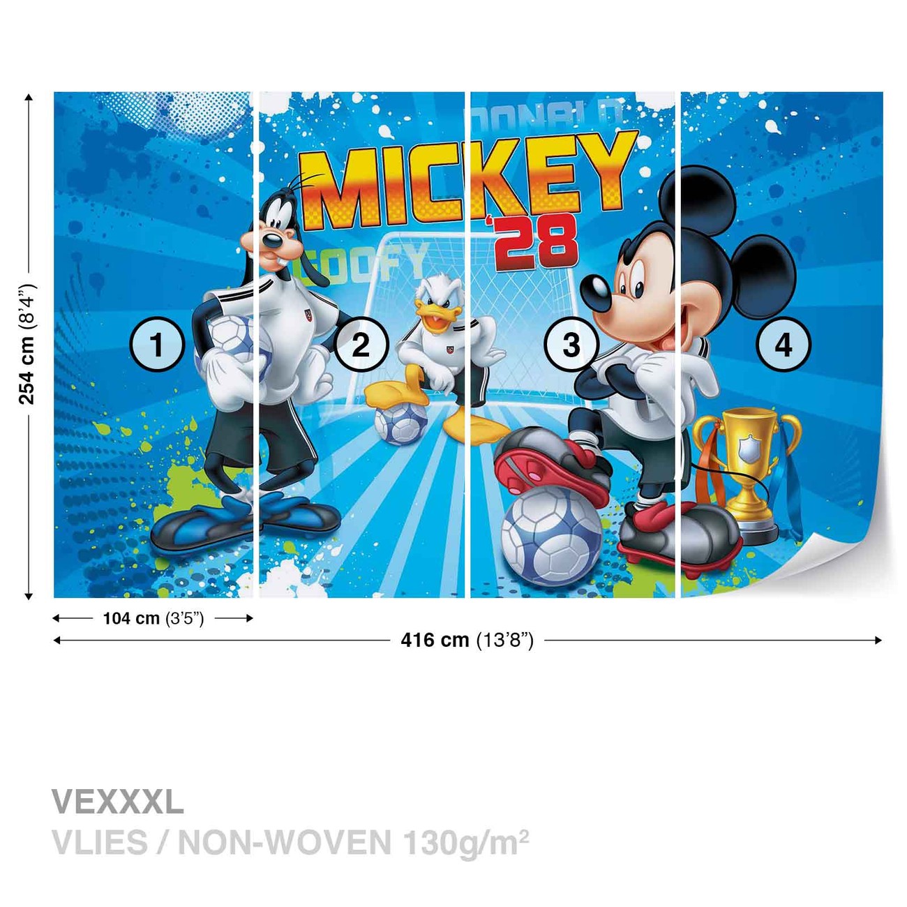 Disney Mickey Mouse Wall Paper Mural | Buy at EuroPosters