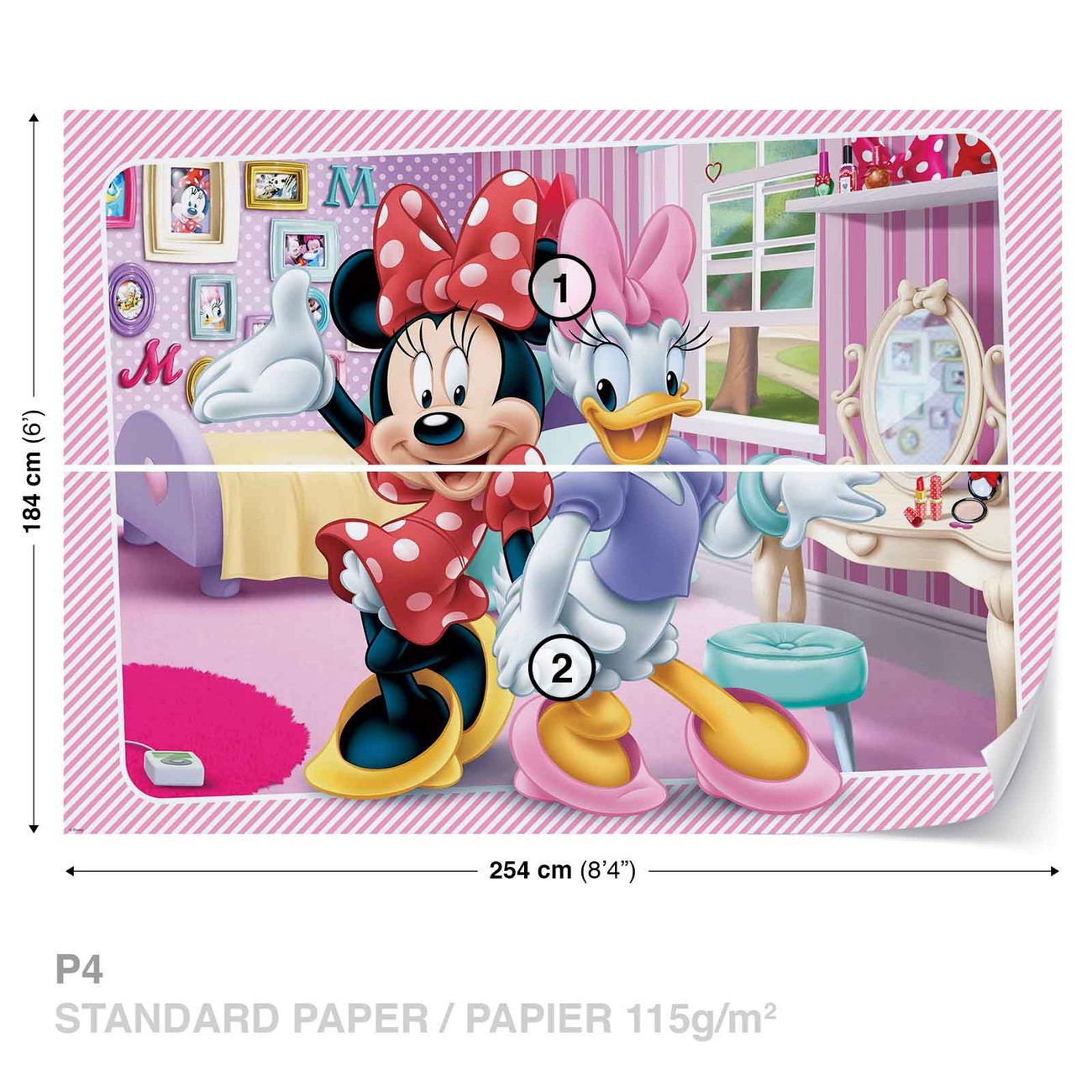Disney Minnie Mouse Wall Paper Mural | Buy at EuroPosters