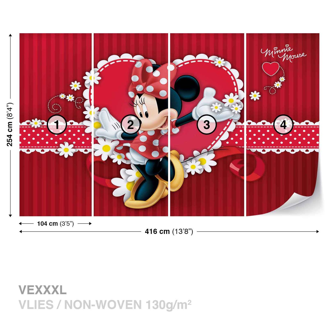 Disney Minnie Mouse Wall Paper Mural | Buy at EuroPosters