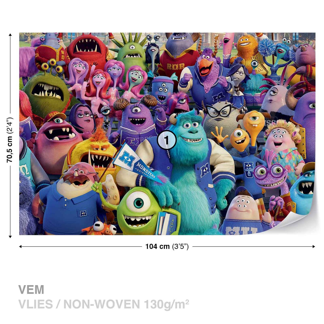 Disney Monsters Inc Wall Paper Mural | Buy at EuroPosters