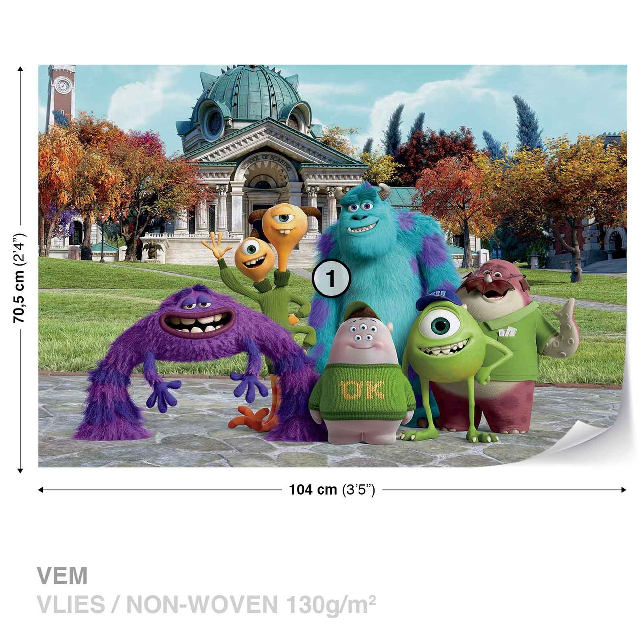 Disney Monsters Inc Wall Paper Mural | Buy at EuroPosters