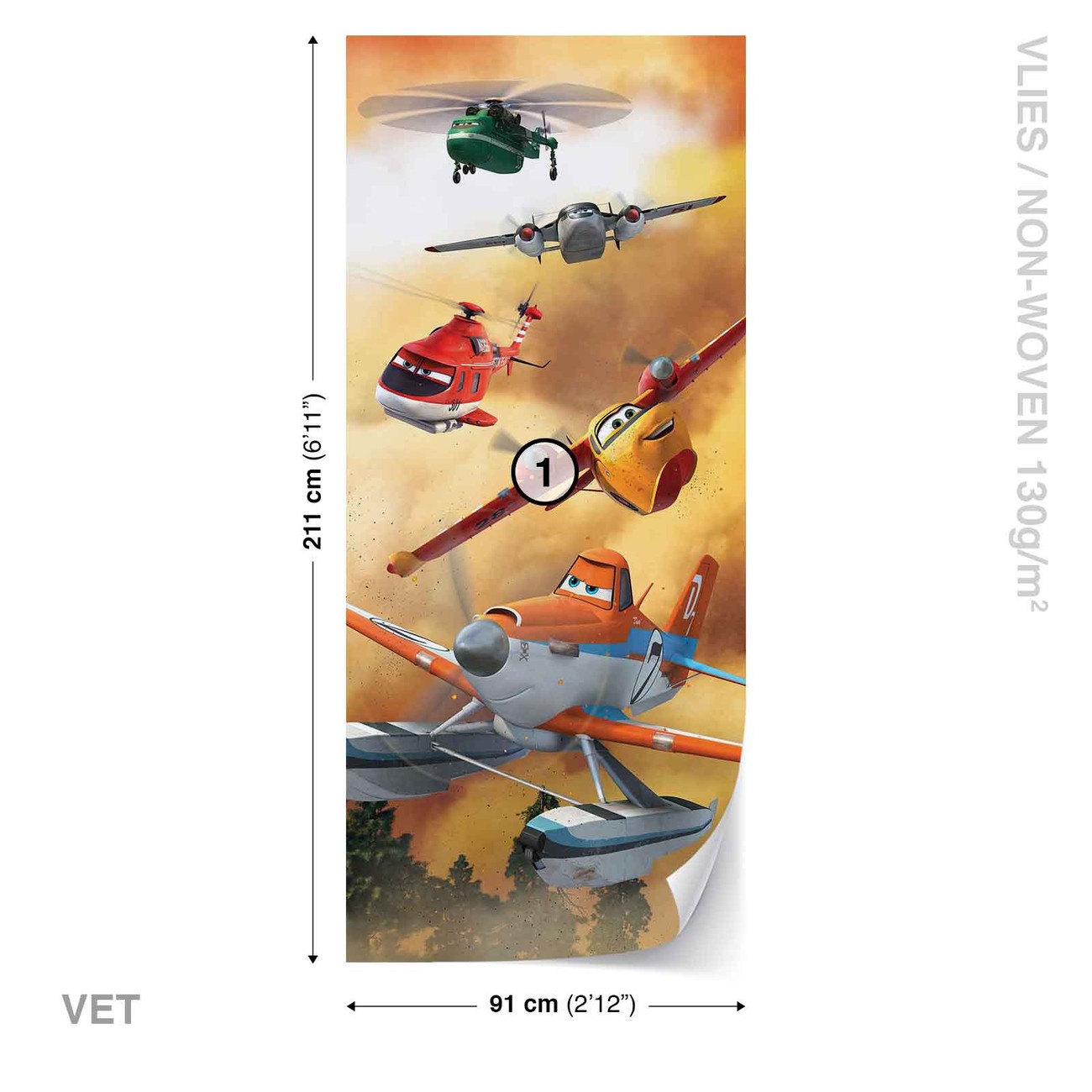 Disney Planes Dusty Blade Dipper Cabbie Wall Paper Mural | Buy at ...