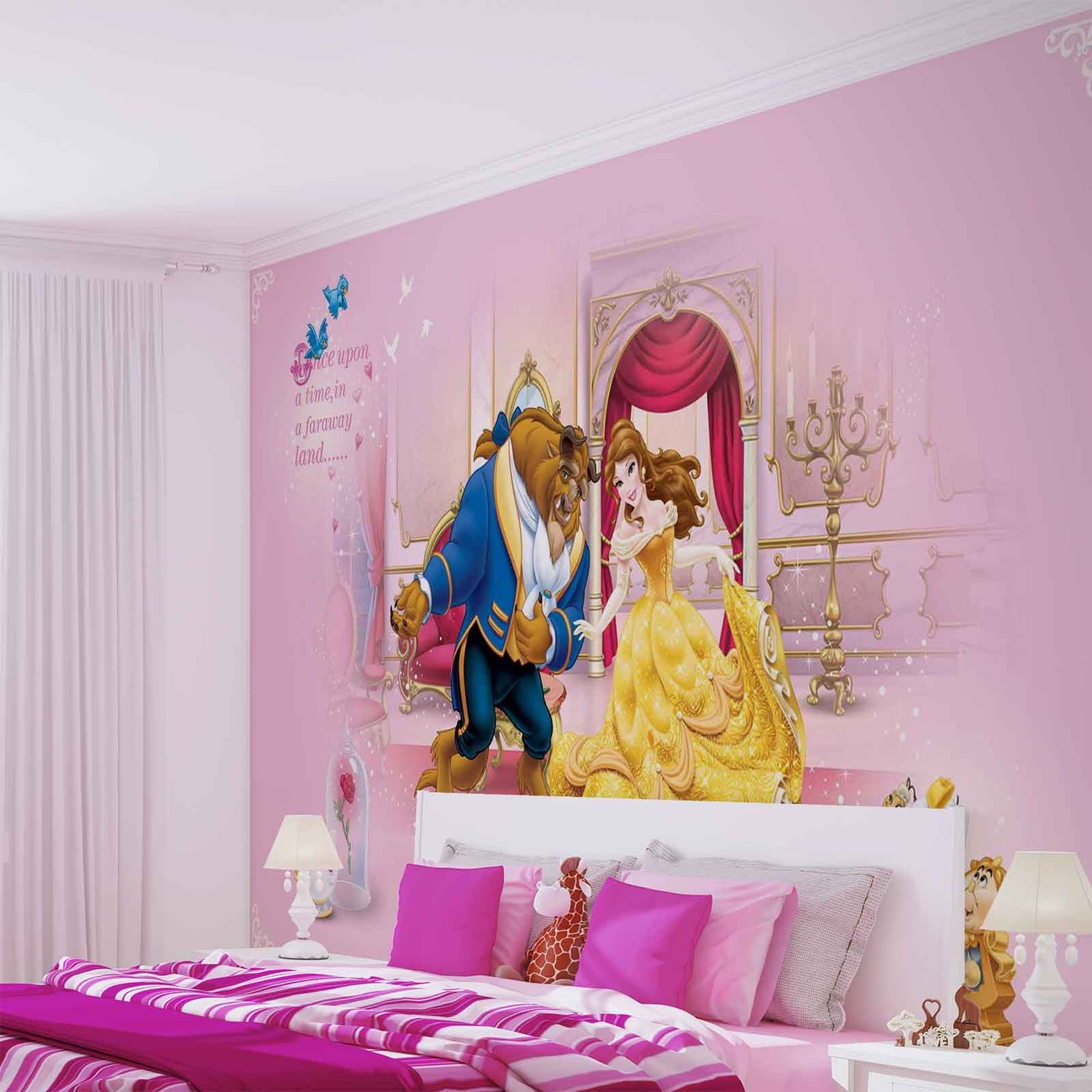Disney Princesses Beauty Beast Wall Paper Mural | Buy at EuroPosters