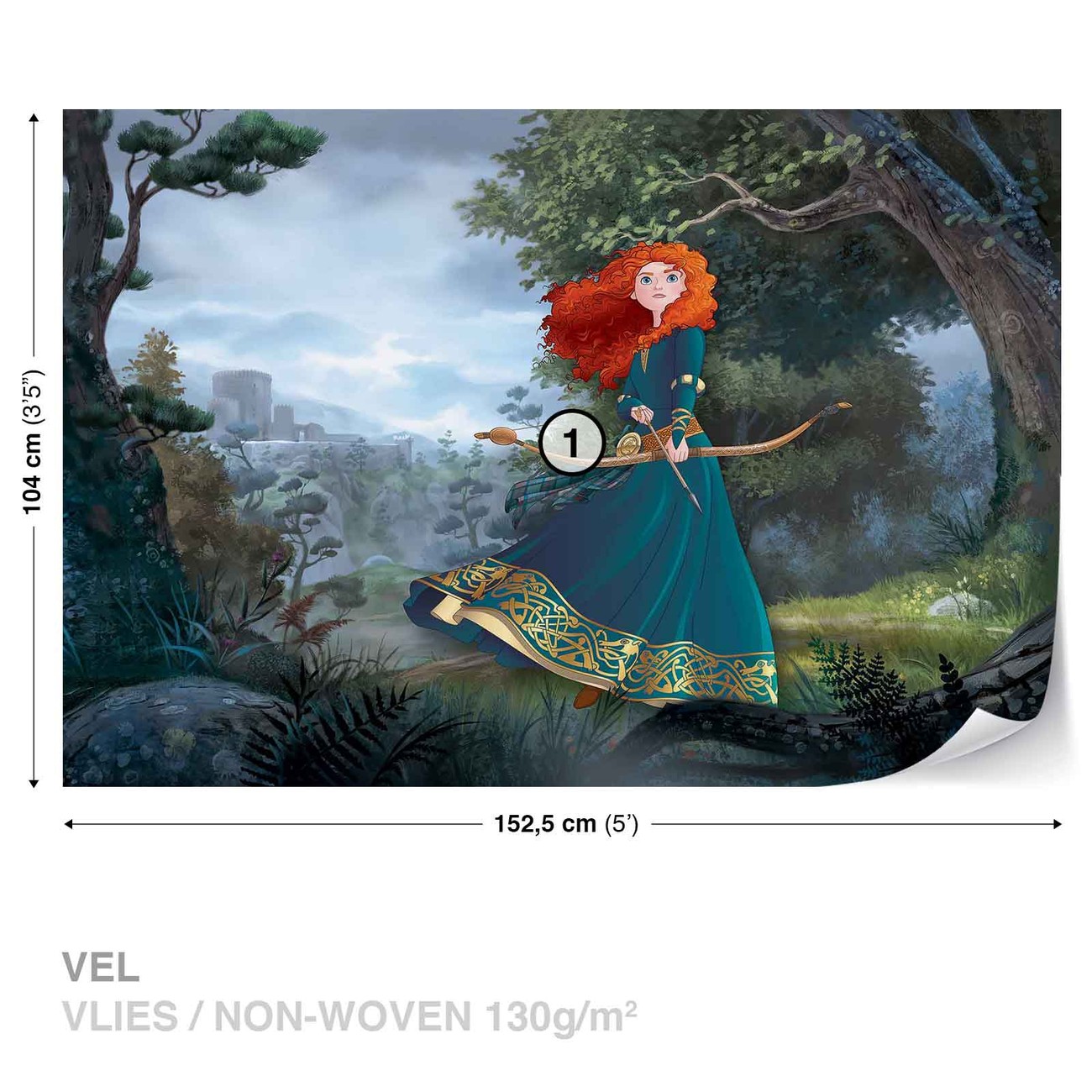 Disney Princesses Merida Brave Wall Paper Mural | Buy at EuroPosters