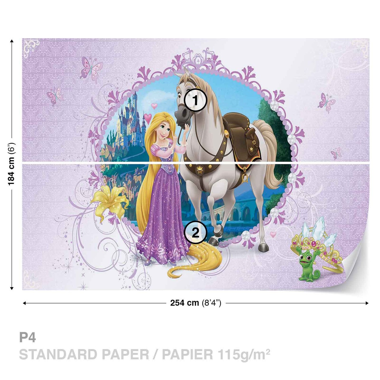 Disney Princesses Rapunzel Wall Paper Mural | Buy at EuroPosters