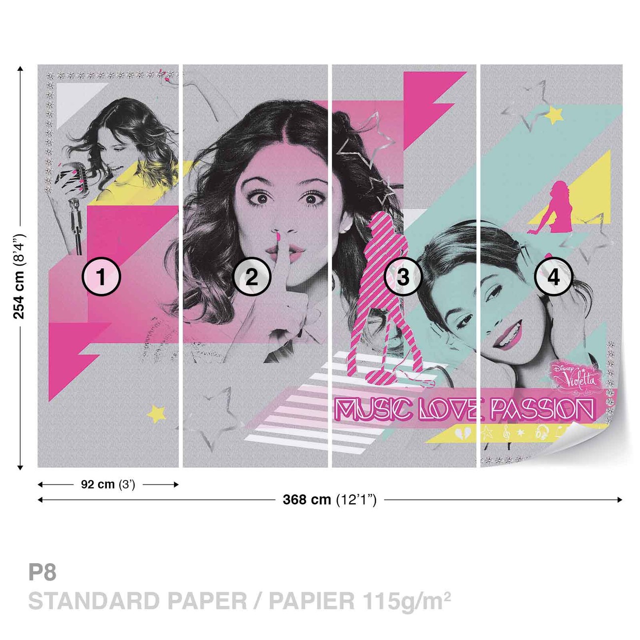 Disney Violetta Wall Paper Mural | Buy at EuroPosters