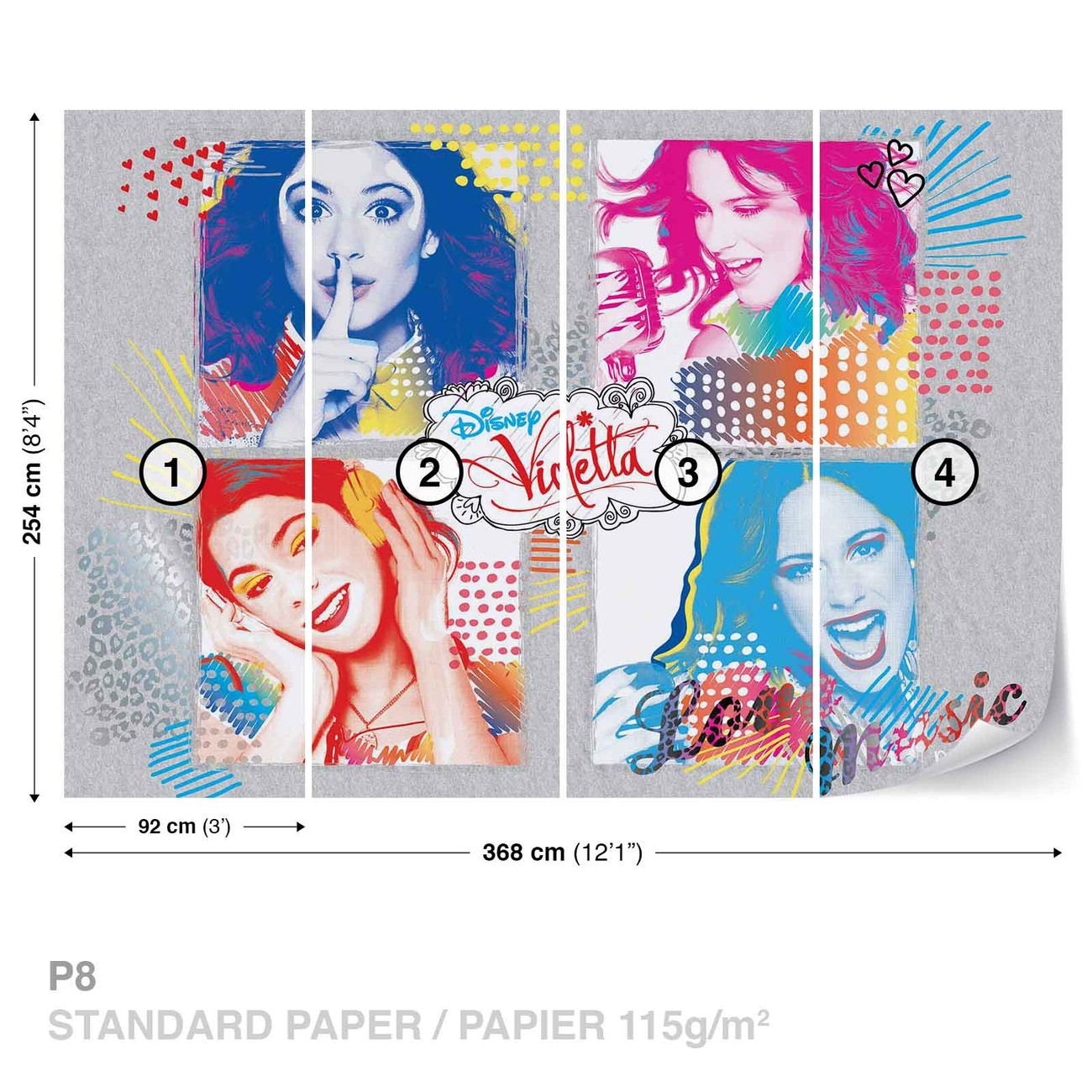 Disney Violetta Wall Paper Mural | Buy at EuroPosters