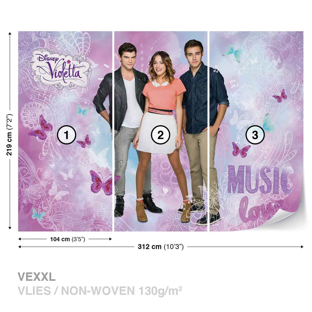 Disney Violetta Wall Paper Mural | Buy at EuroPosters
