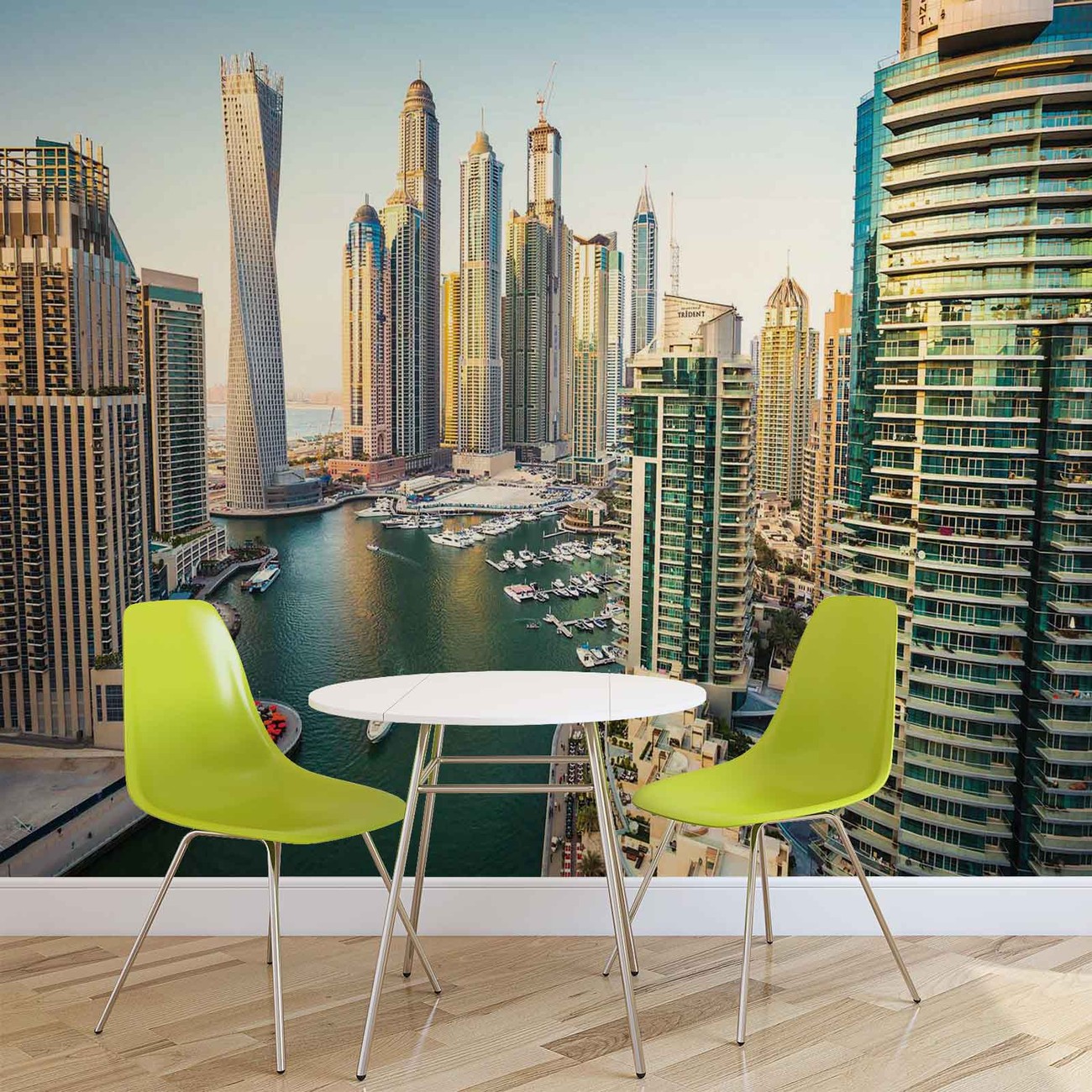 Dubai City Skyline Marina Wall Paper Mural | Buy at EuroPosters