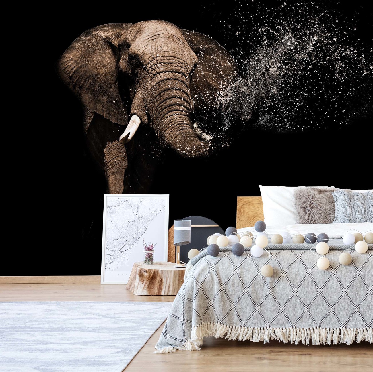 Elephant Wall Paper Mural | Buy at EuroPosters