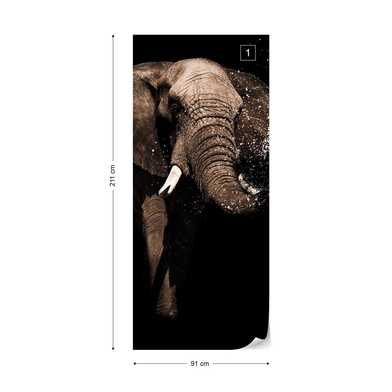 Elephant Wall Paper Mural | Buy at EuroPosters