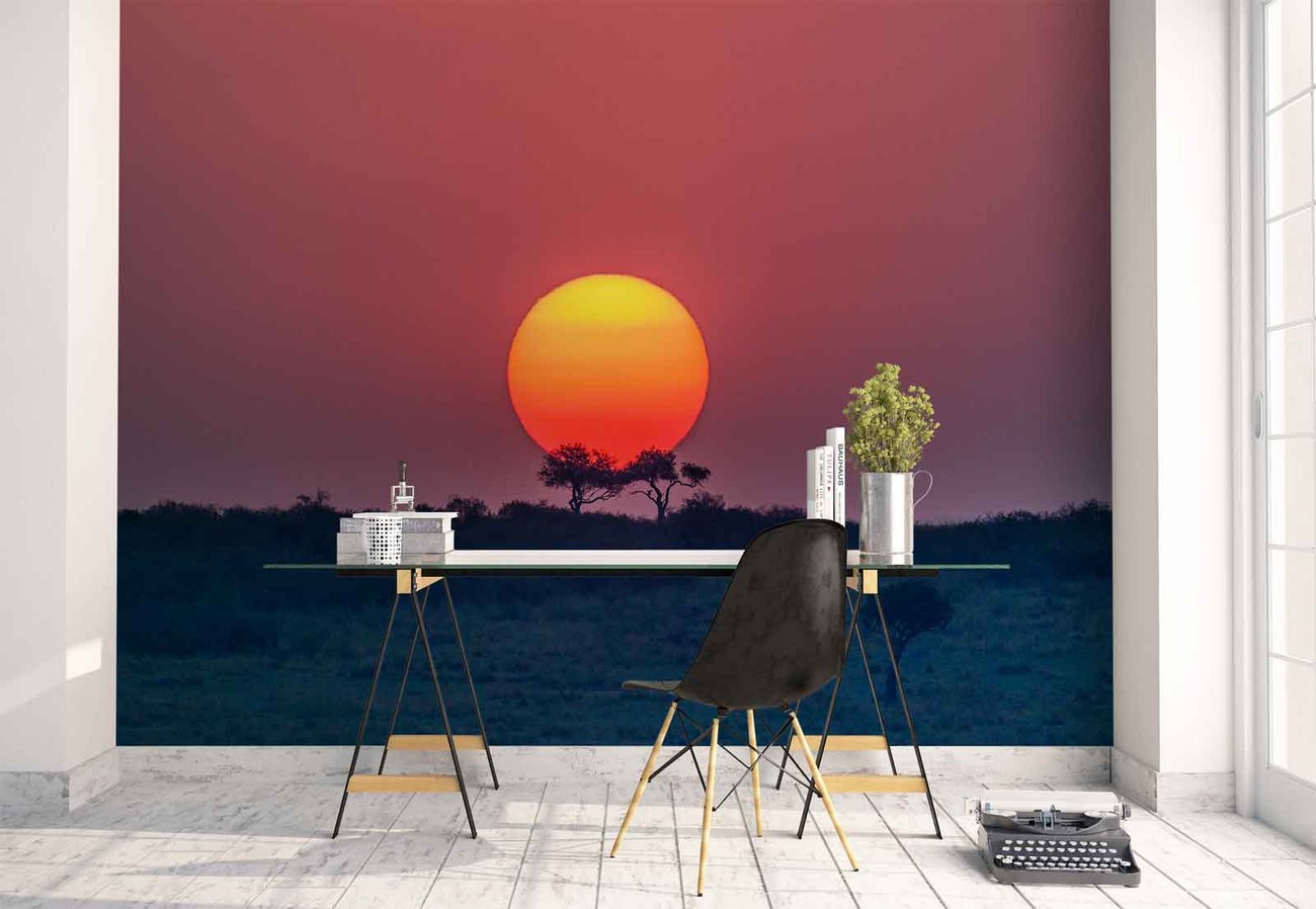 Equatorial Sunset Wall Paper Mural | Buy at EuroPosters