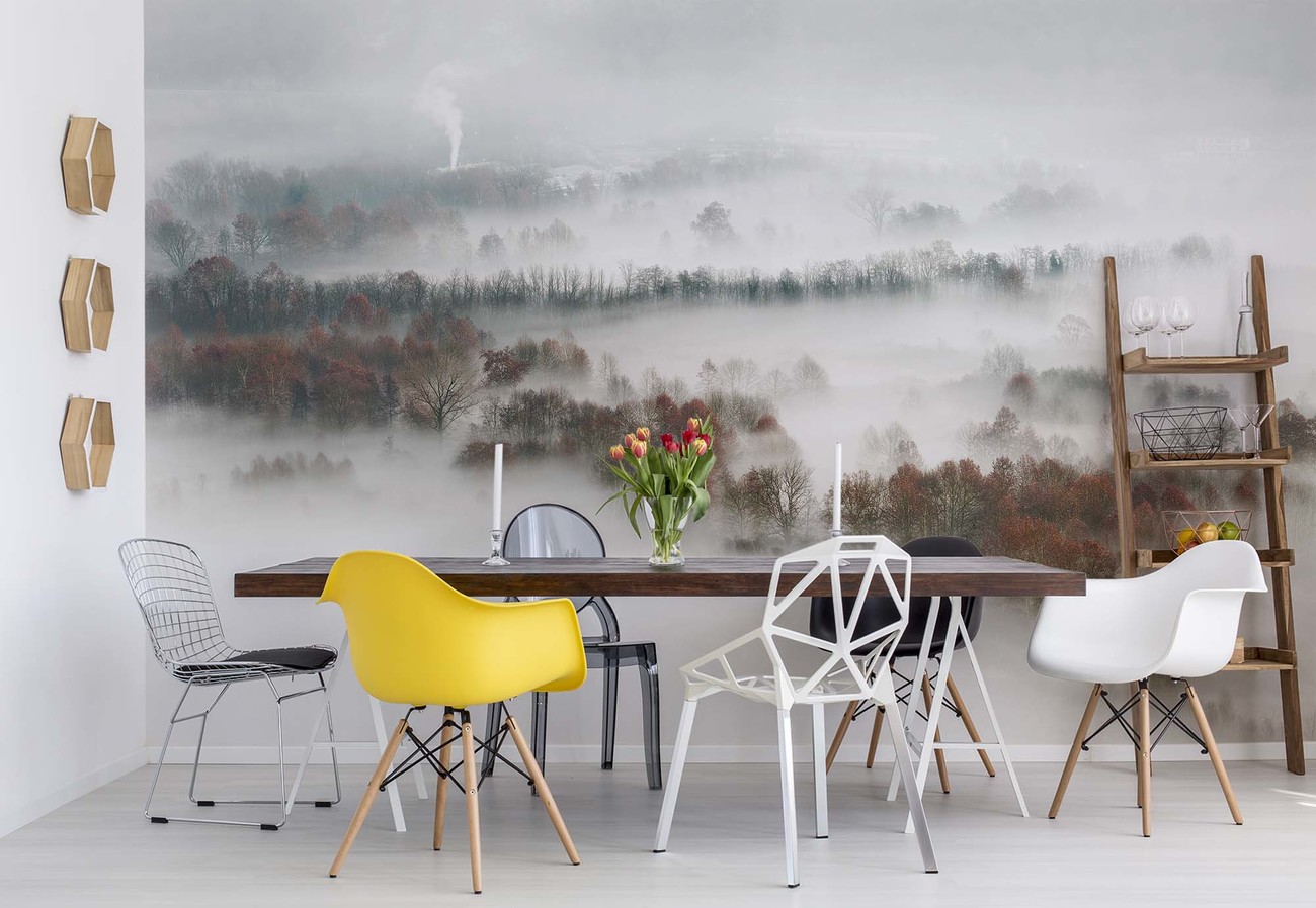 Factory Fog Wall Paper Mural | Buy at EuroPosters
