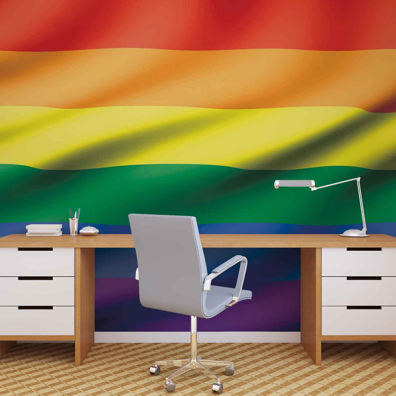 Flag Rainbow Gay Pride Wall Paper Mural | Buy at EuroPosters