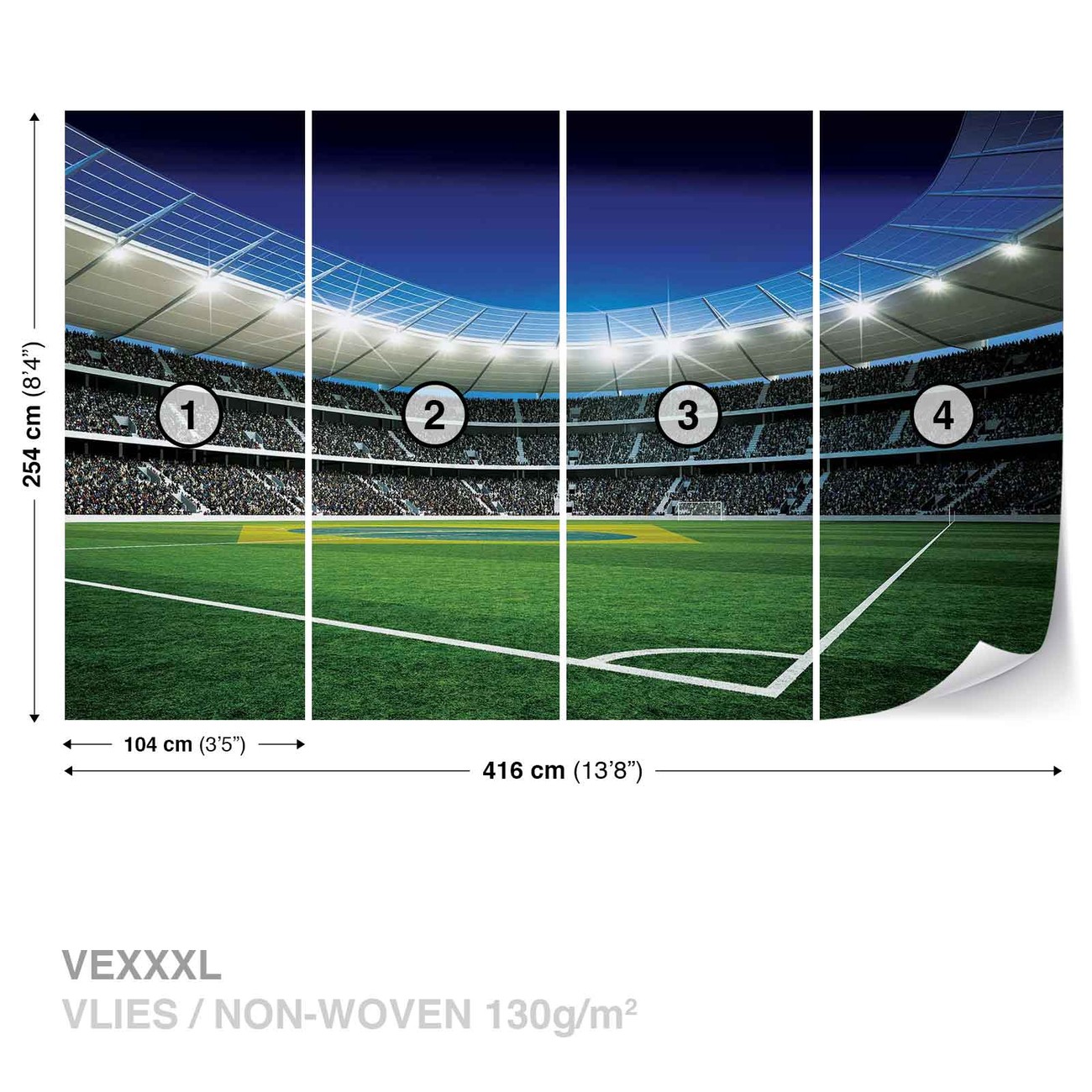 Football Stadium Wall Paper Mural | Buy at EuroPosters