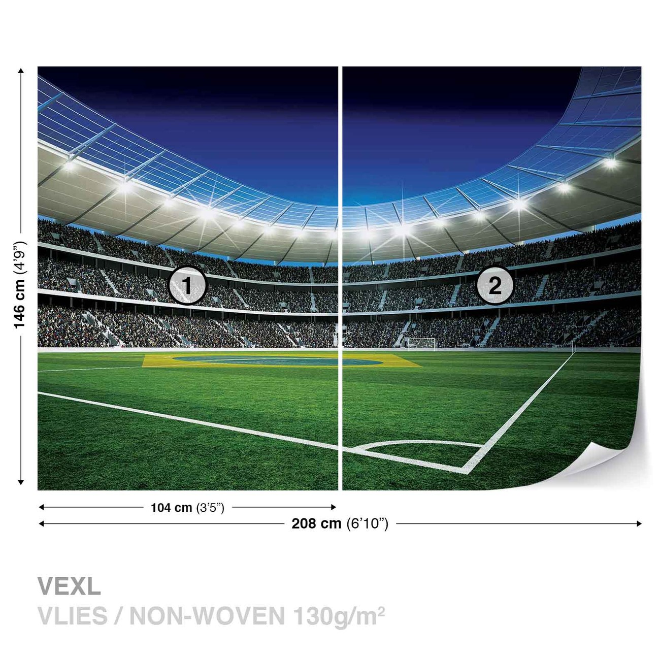 Football Stadium Wall Paper Mural | Buy at EuroPosters