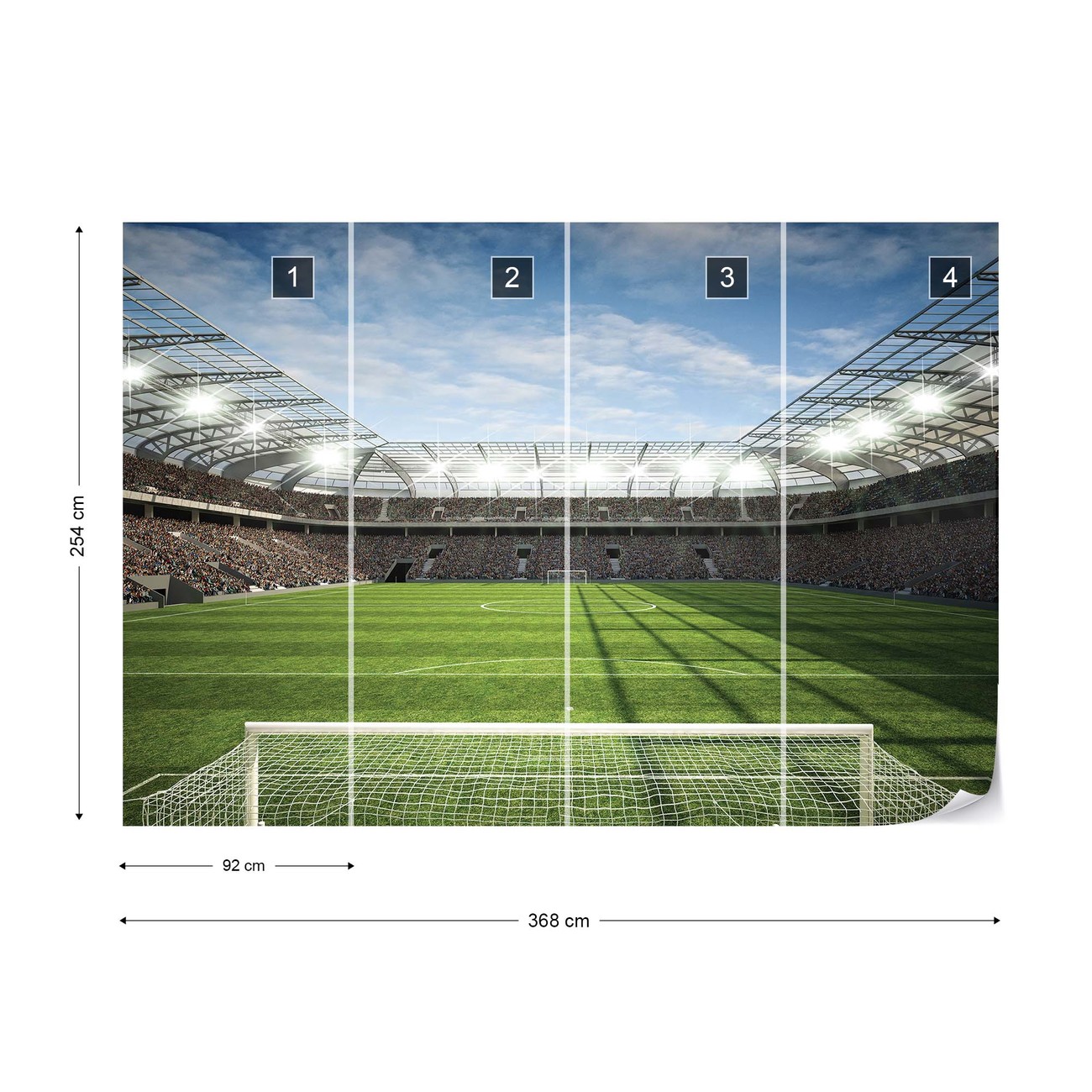 Football Stadium Wall Paper Mural | Buy at EuroPosters