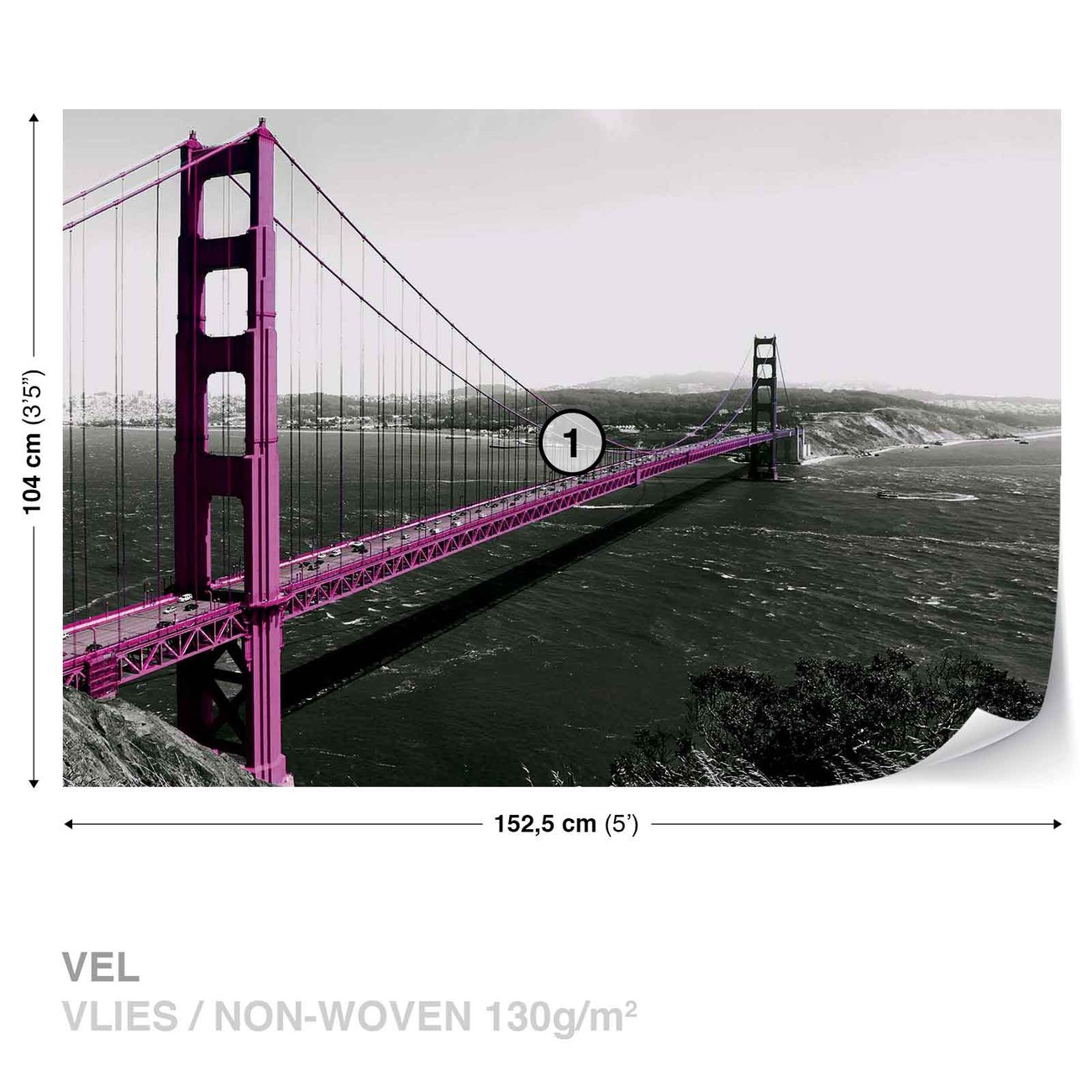 Golden Gate Bridge Wall Paper Mural | Buy at EuroPosters