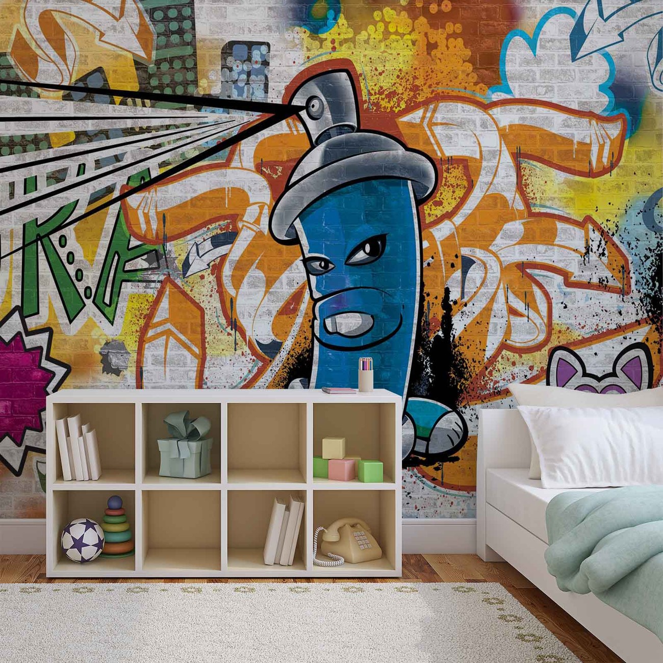 Graffiti Street Art Wall Paper Mural | Buy at EuroPosters