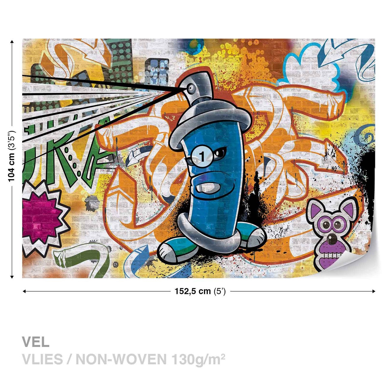 Graffiti Street Art Wall Paper Mural | Buy at EuroPosters