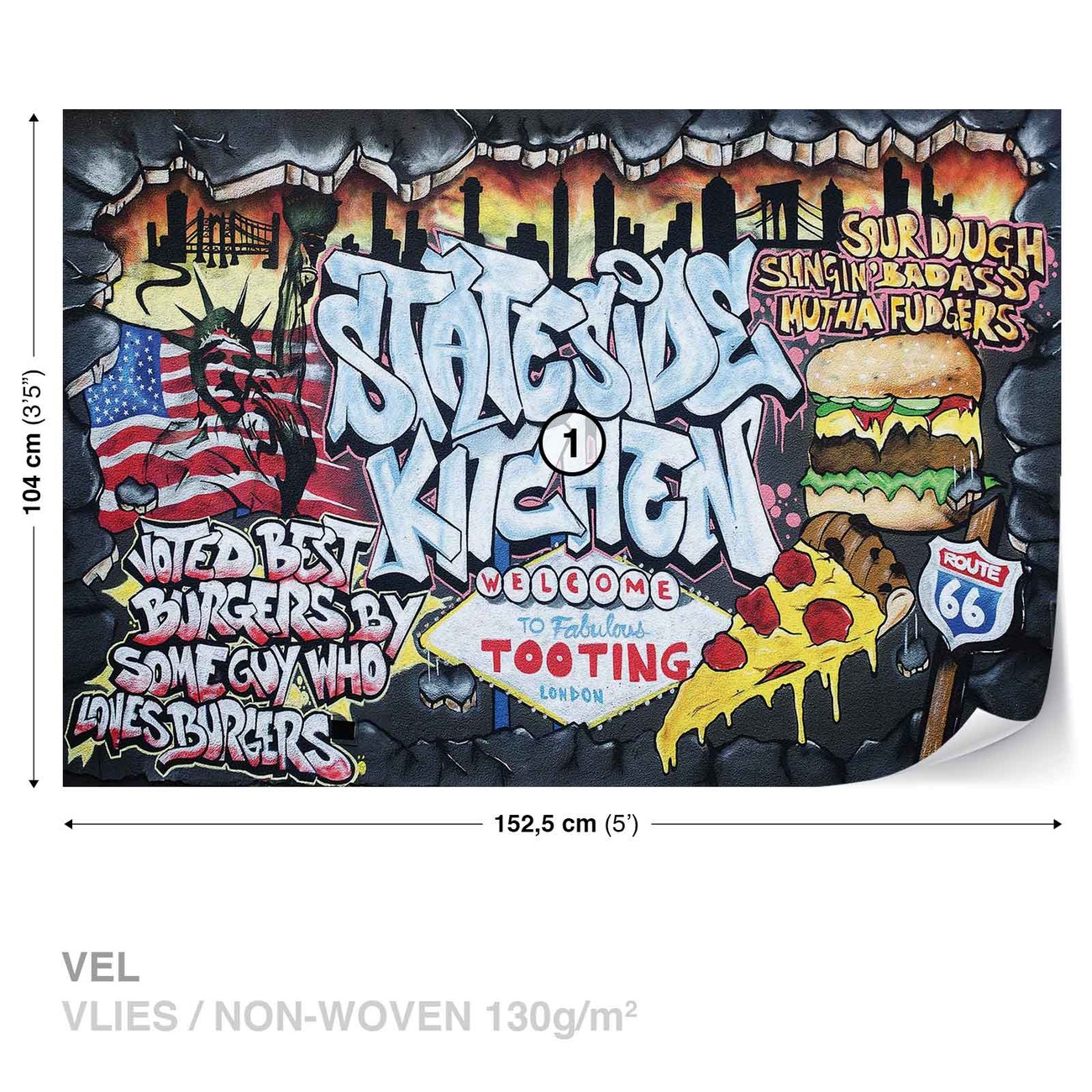 Graffiti Street Art Wall Paper Mural | Buy at EuroPosters