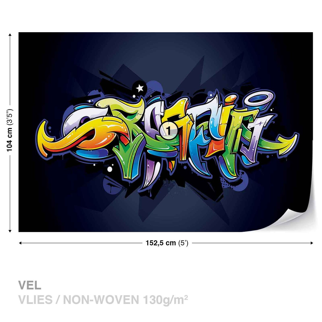 Graffiti Street Art Wall Paper Mural | Buy at EuroPosters